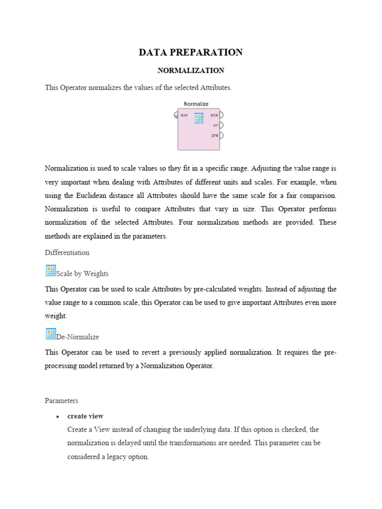 Rapid Miner - Data Preparation | PDF | Statistical Analysis | Teaching Mathematics