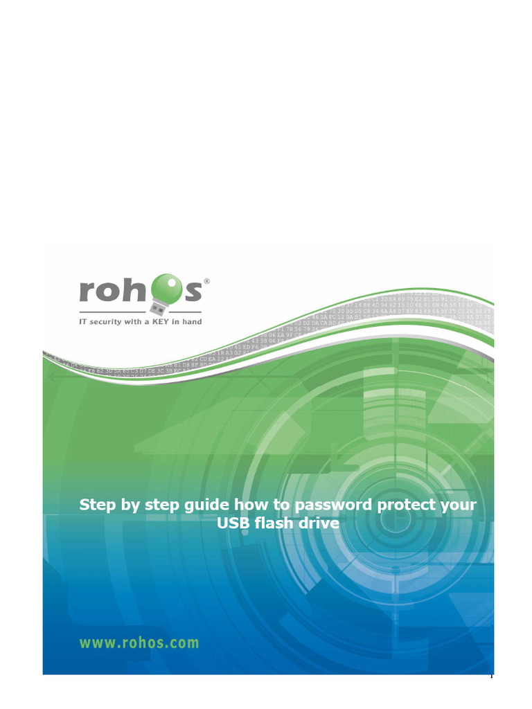 How To Password Protect Your Usb Flash Drive1 | PDF | Usb Flash Drive | Computer File