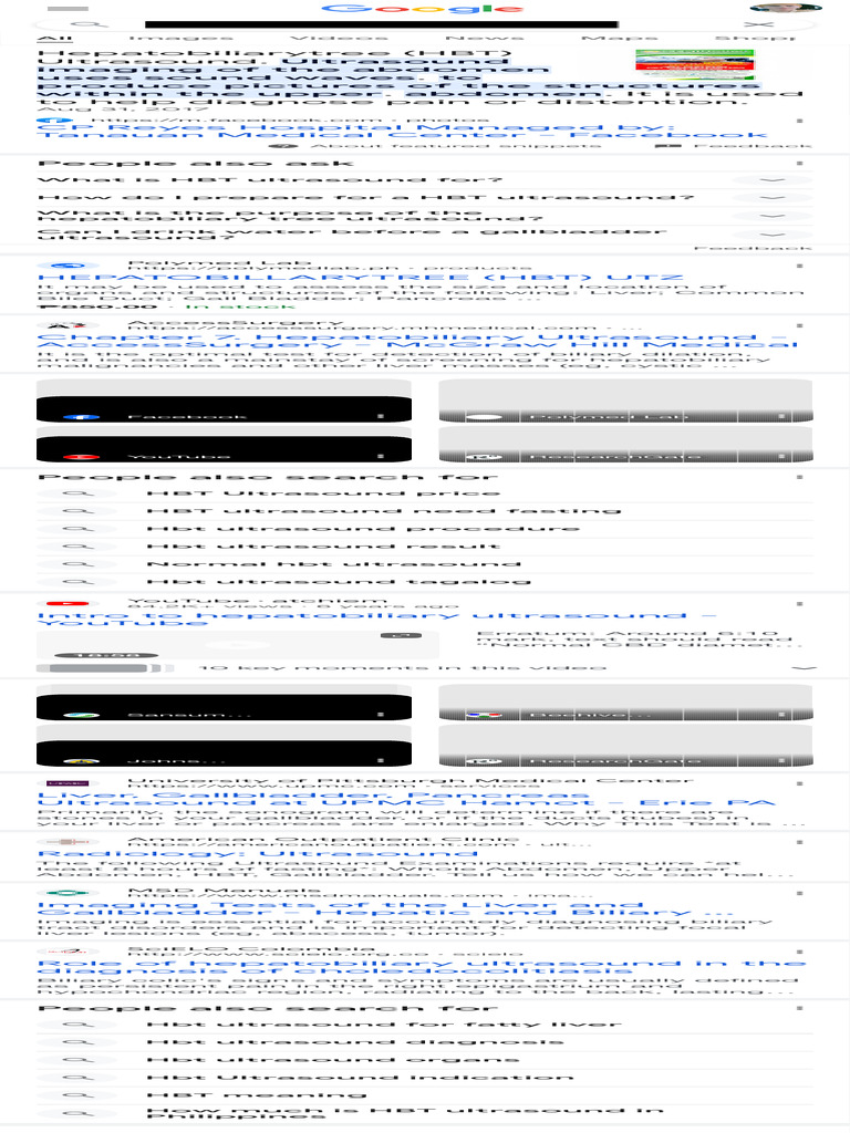 HBT Ultrasound Meaning - Google Search | PDF | Gallbladder | Liver