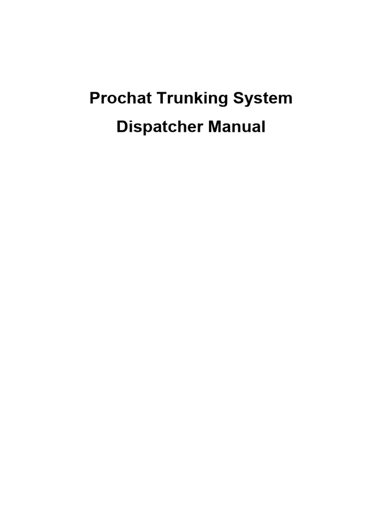 BelFone ProChat Trunking System Dispatcher Manual | PDF | Button (Computing) | Icon (Computing)
