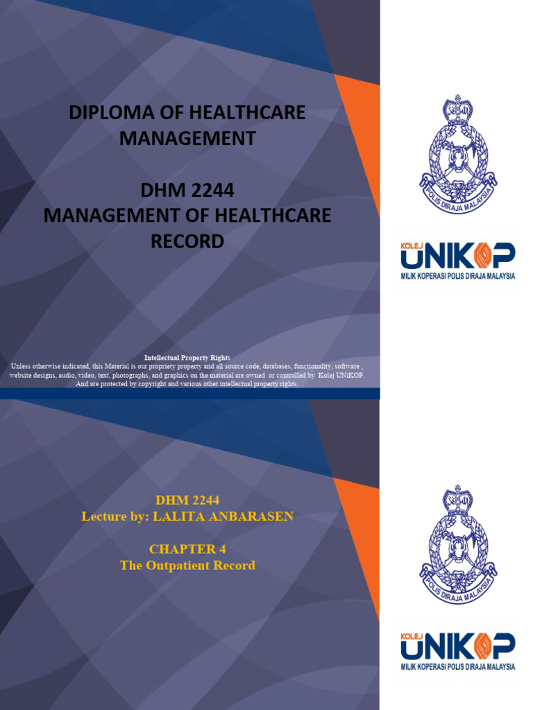 Chapter 4 - The Outpatient Record | PDF