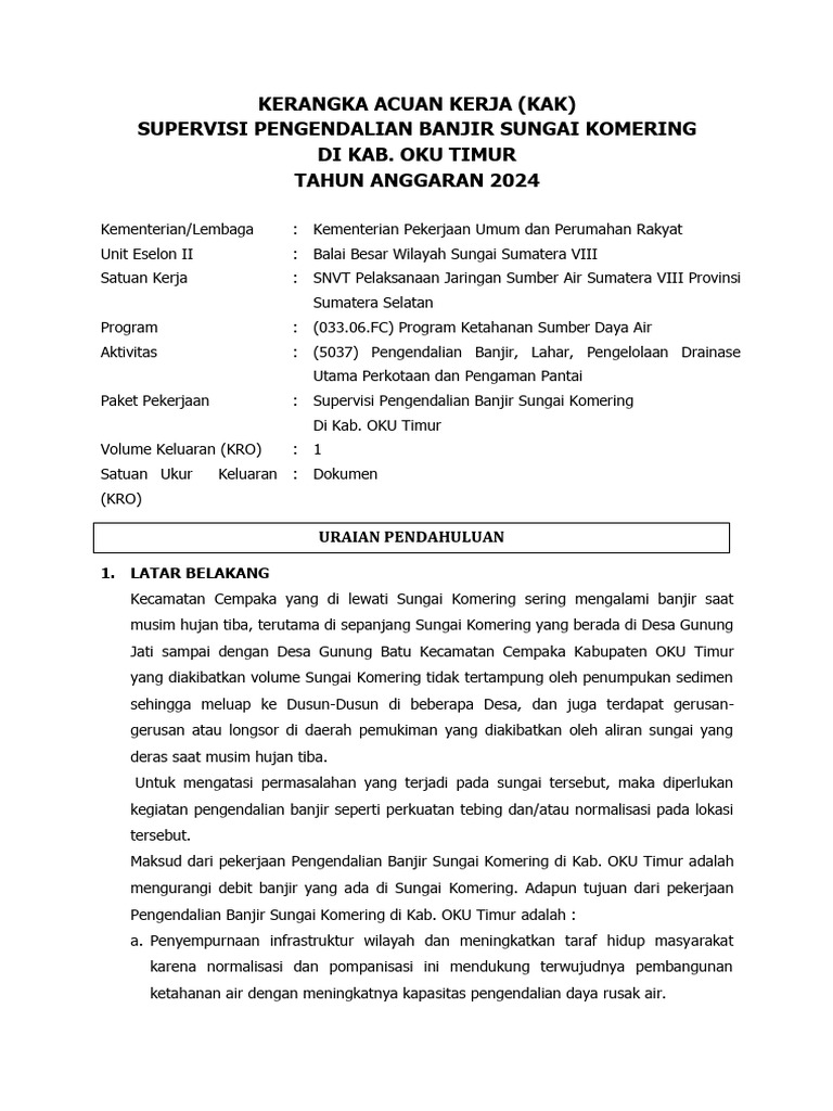 KAK SPV S. Komering Okut 2024 | PDF