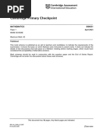 Cambridge Primary Math Checkpoint 2024 | PDF | Vertex (Graph Theory ...