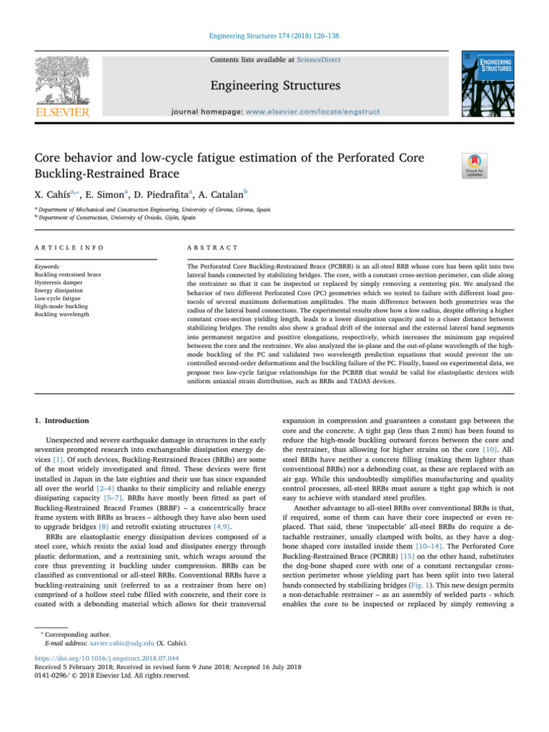 Perforated Core | PDF | Deformation (Engineering) | Buckling