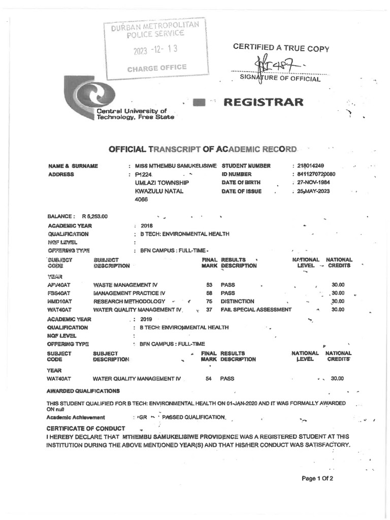Certified Copies | PDF