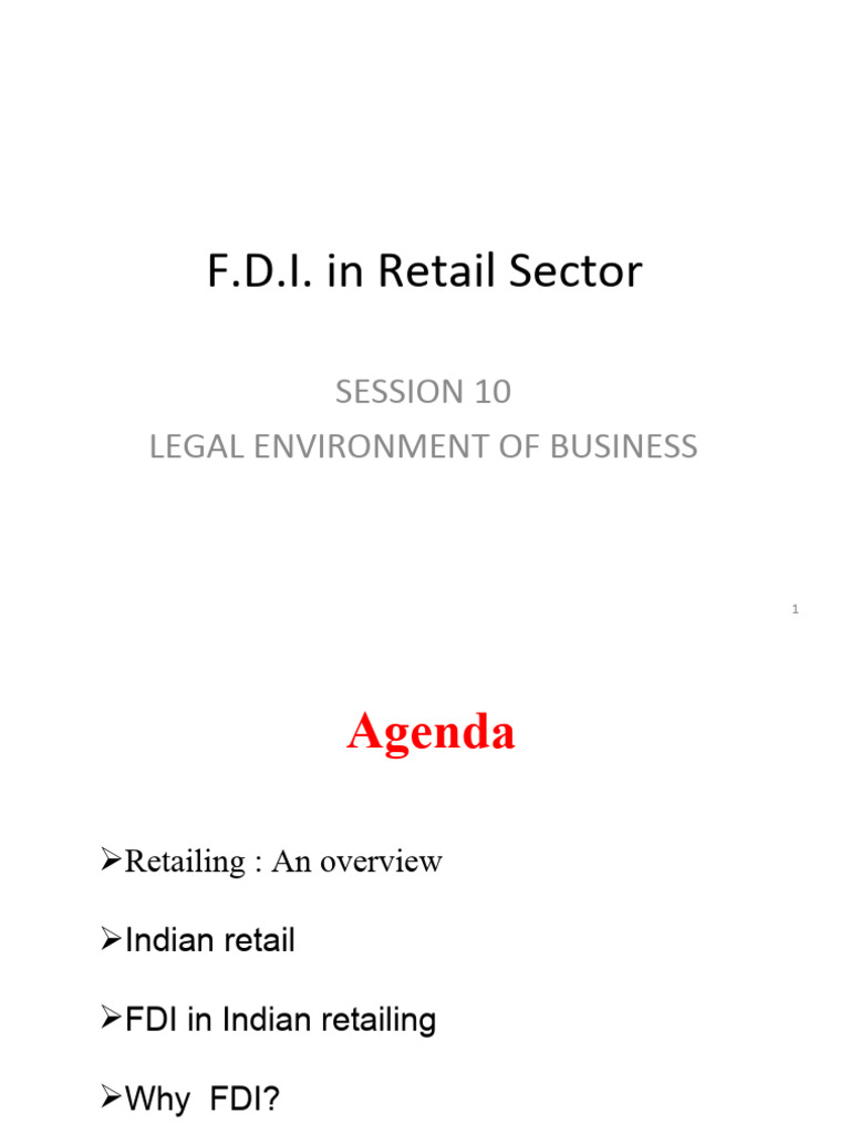 SESSION 11 LEB Simple Final | PDF | Retail | Foreign Direct Investment