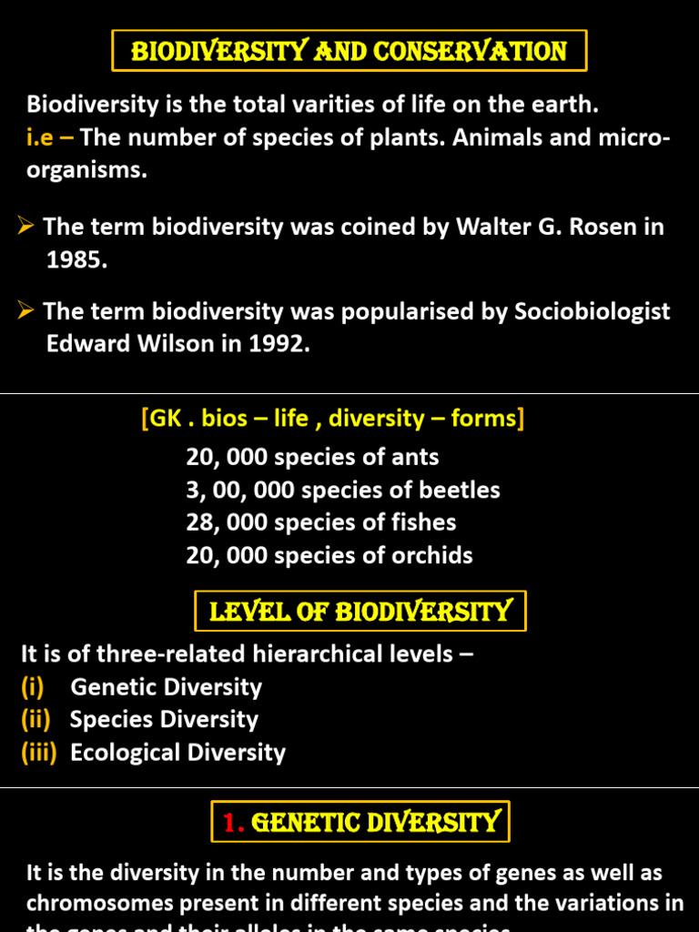 Biodiversity and Conservation | PDF