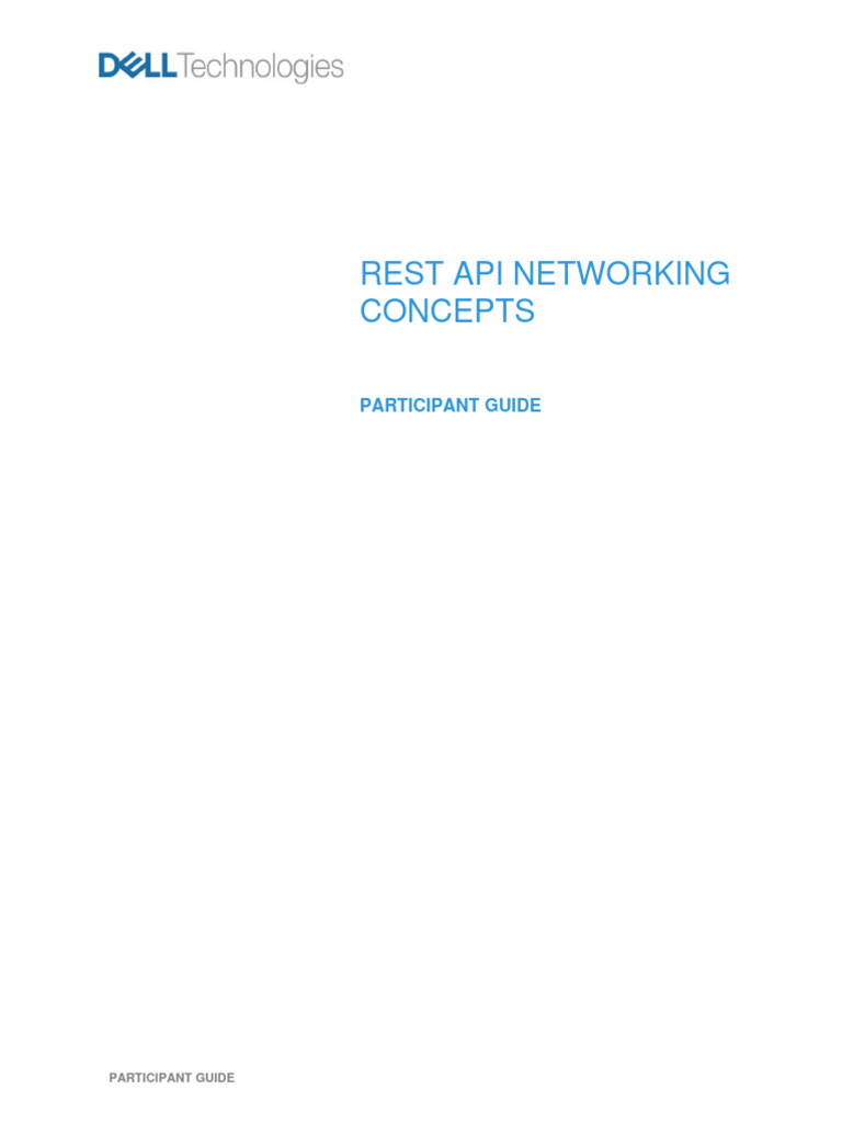 REST+API+Networking+Concepts+ +Participant+Guide | Download Free PDF | Representational State ...