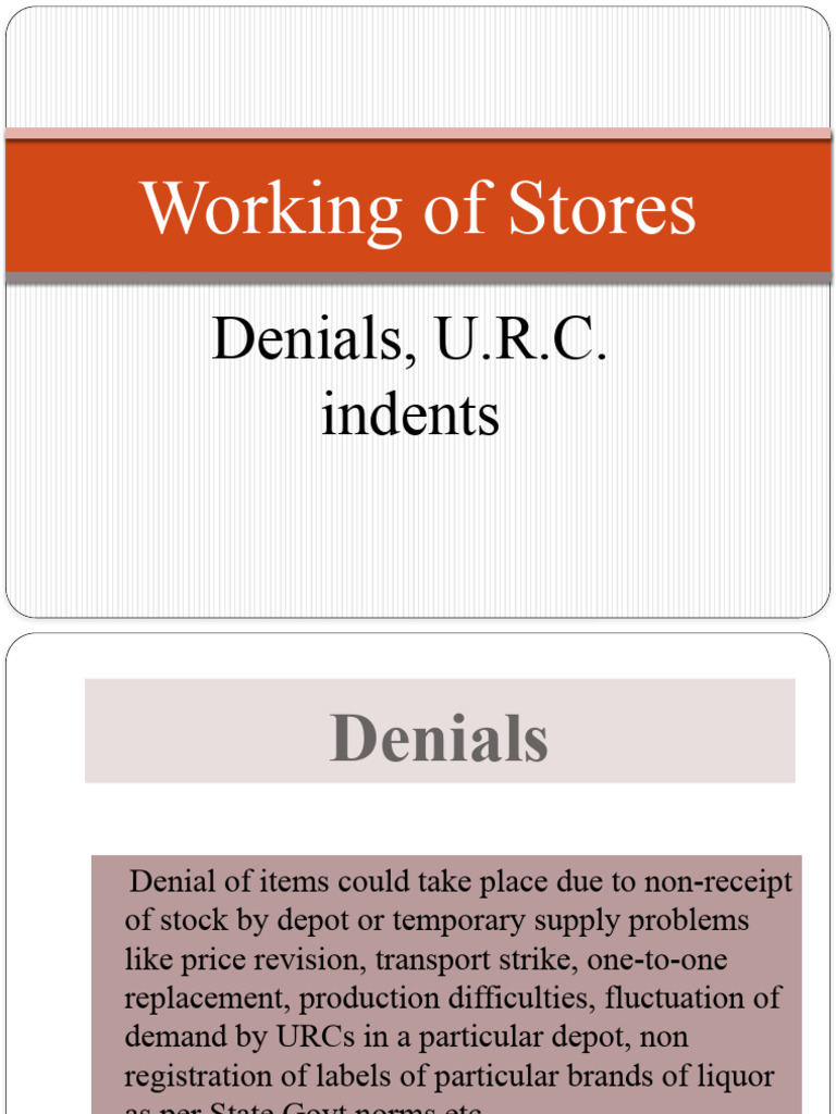 Working of Stores-Final | PDF | Economies