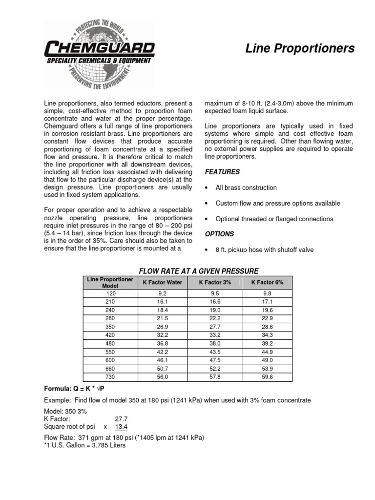CHEMGAURD | PDF | Pressure | Equipment