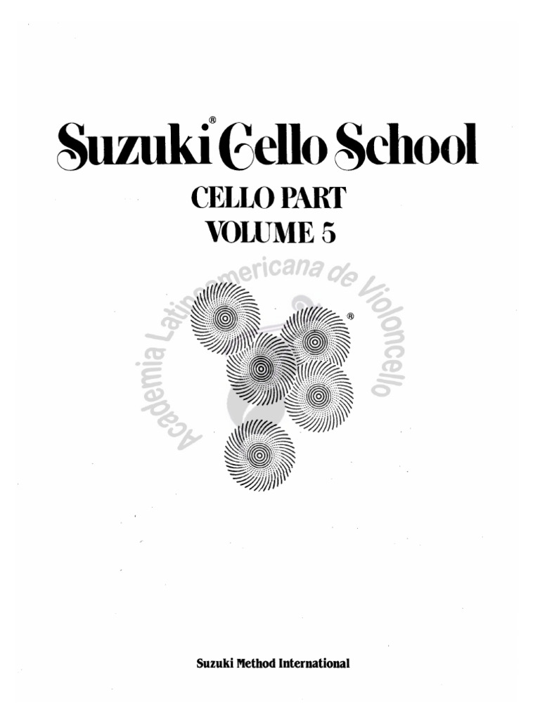 SUZUKI - CELLO SCHOOL VOLUME 05 | PDF