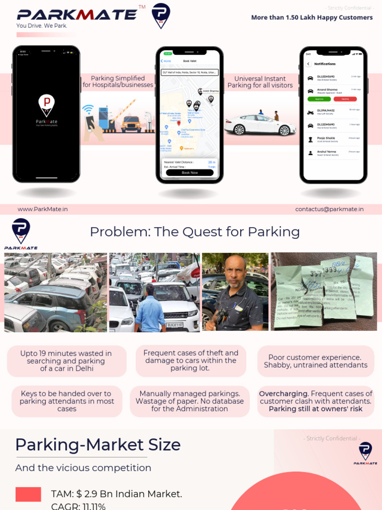 ParkMate Deck Pre-Series A | PDF | Service Industries | Information ...