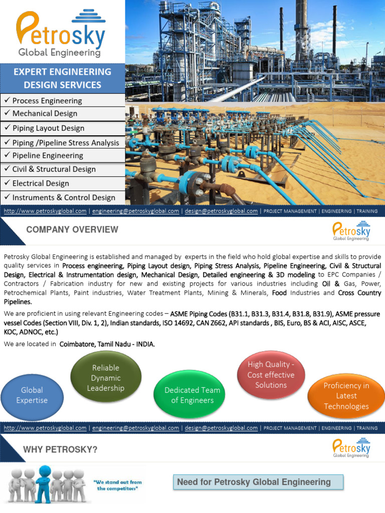 Petrosky Global Engineering Services | PDF | Auto Cad | Engineering