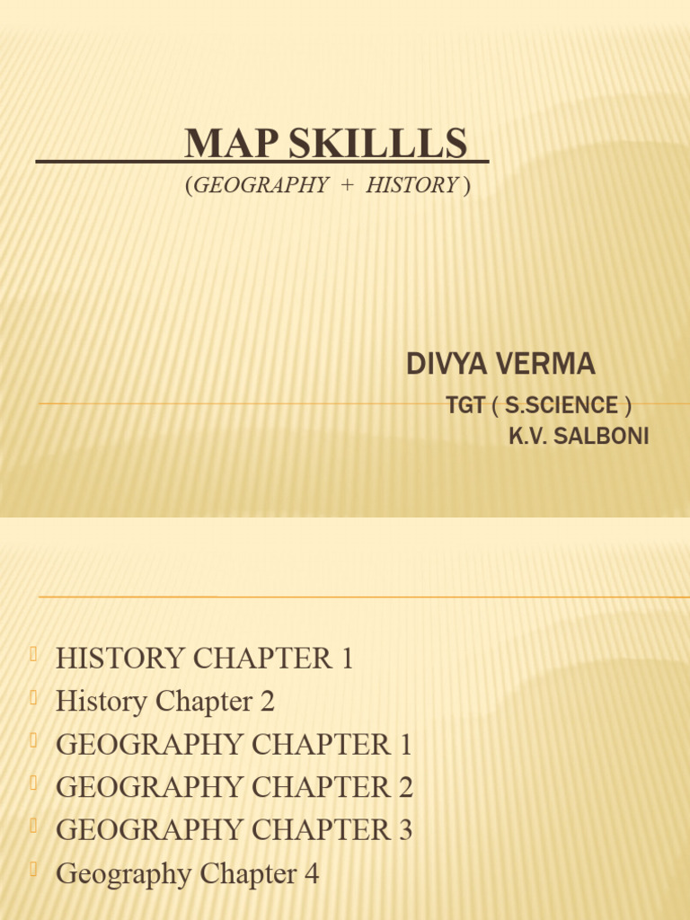 map skills IX | PDF