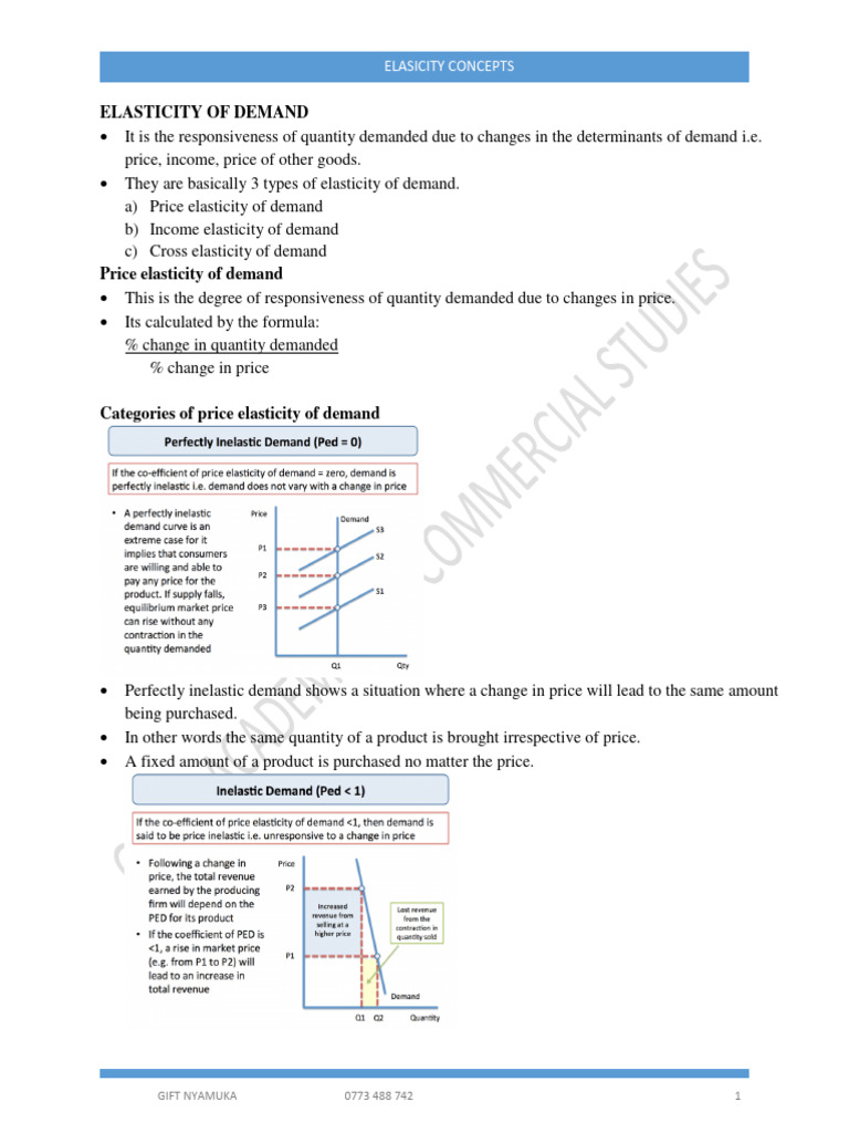 3.elasticity of Demand | PDF | Elasticity (Economics) | Demand