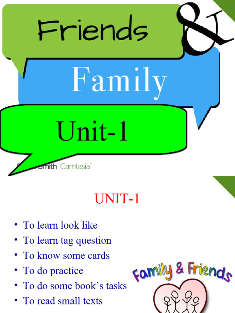 Unit-1 Family and Friends 8 Th Grade | PDF