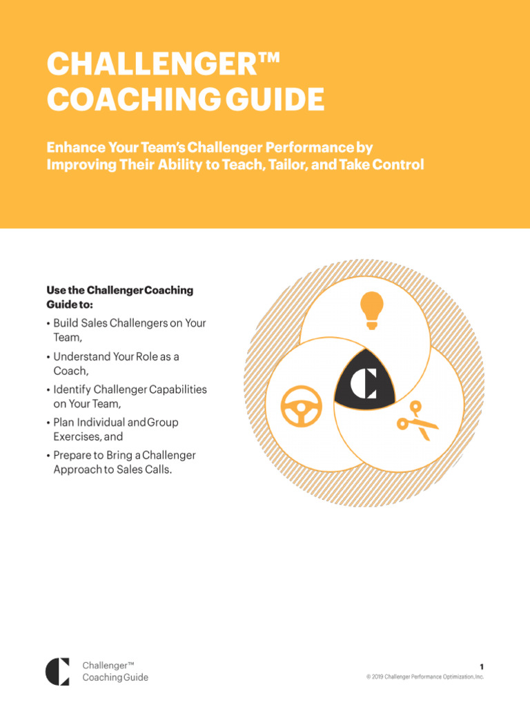 The Challenger Sale Appendix - Coaching Guide | PDF