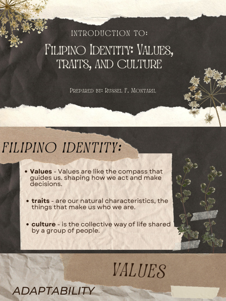 Filipino Identity Values, Traits, and Culture | PDF | Self | Psychology