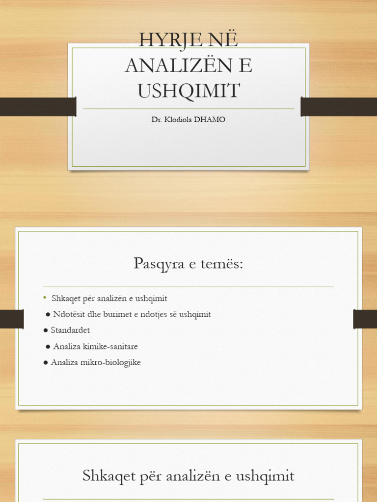 Hyrje Dhe Standartet | PDF