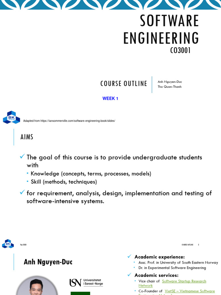 00 - Ch0 Course Outline - 2023 | PDF | Technology & Engineering