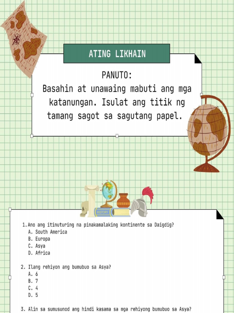 1st Grading AP7 Week 1 - LIKHAIN | PDF