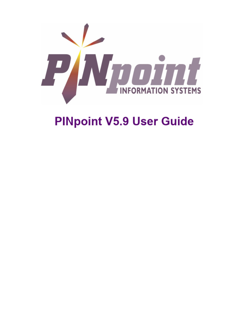 PINpoint V5.9 Guia de Usuario | Download Free PDF | Trademark ...