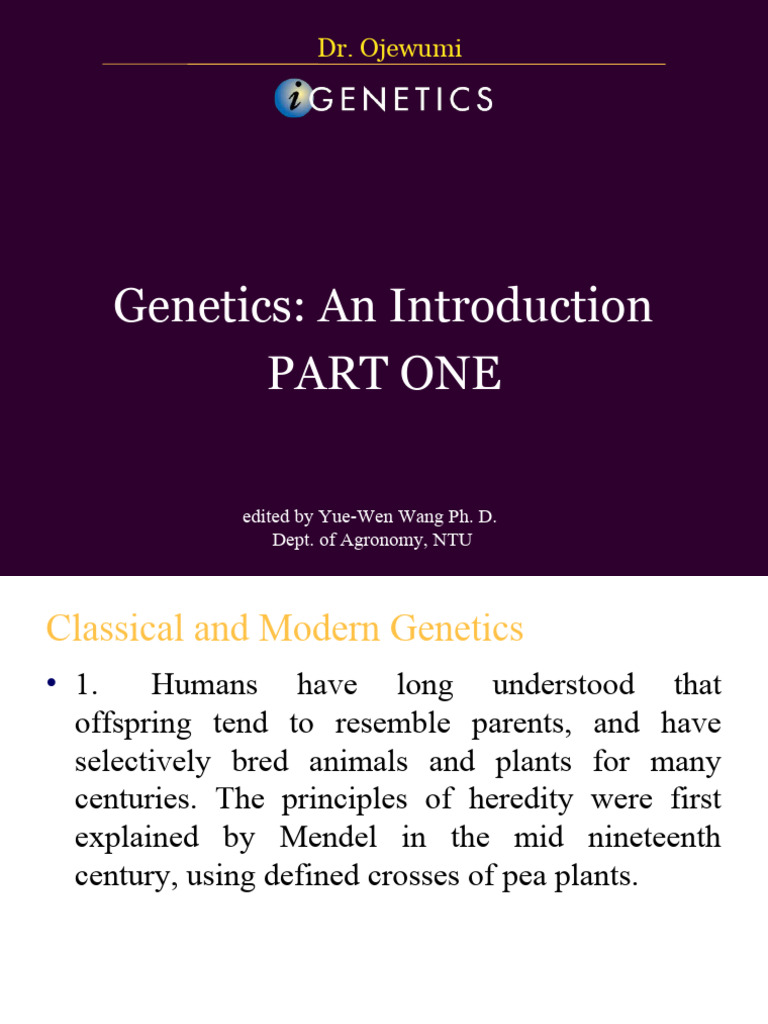 GENETICS Course | PDF | Meiosis | Mitosis