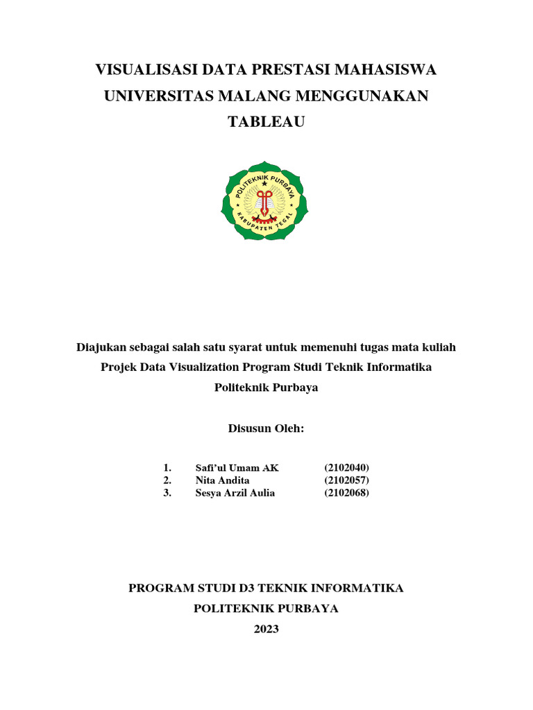 Analisa Visualisasi Data Prestasi Mahasiswa | PDF | Komputer