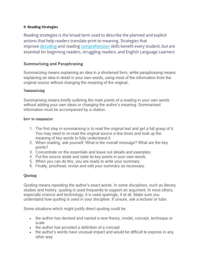 9.reading Strategies | PDF | Inference | Deductive Reasoning