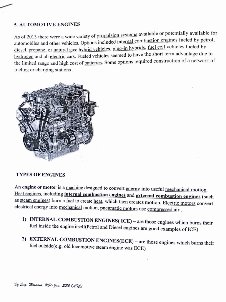 Automotive Engines | PDF | Internal Combustion Engine | Diesel Engine