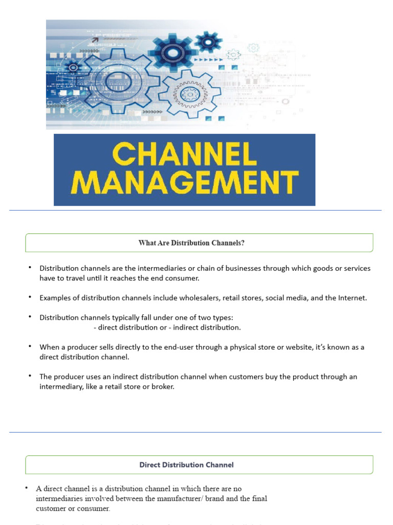Channel Management | PDF