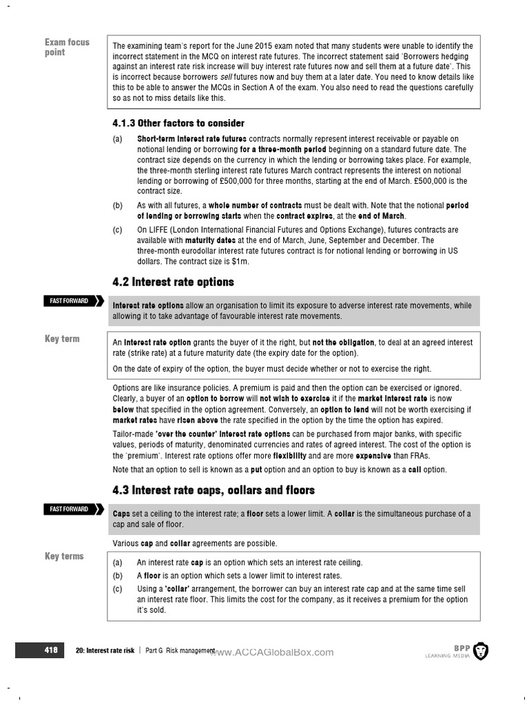 Interest Rate and Risk | PDF | Swap (Finance) | Interest
