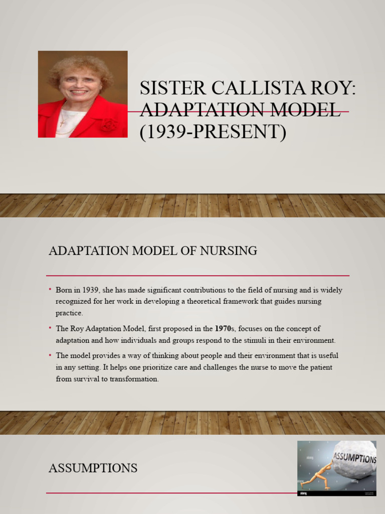 Roy Adaptation Model in Nursing Practice | PDF | Nursing | Behavior