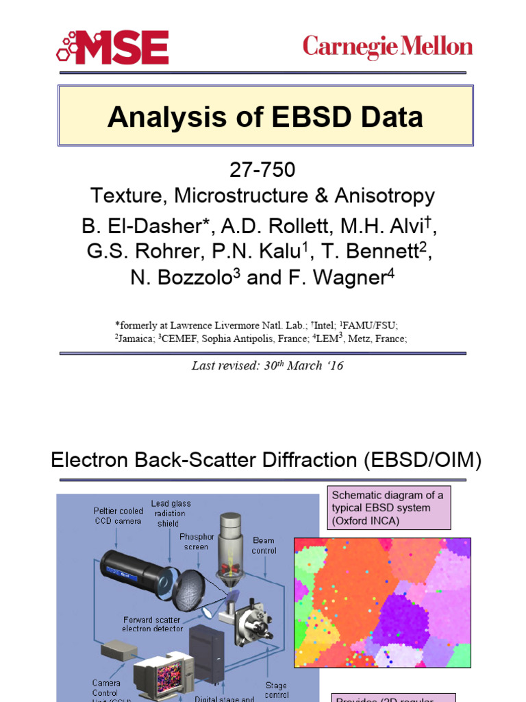 L17 EBSD Analysis 31mar16 2 | PDF