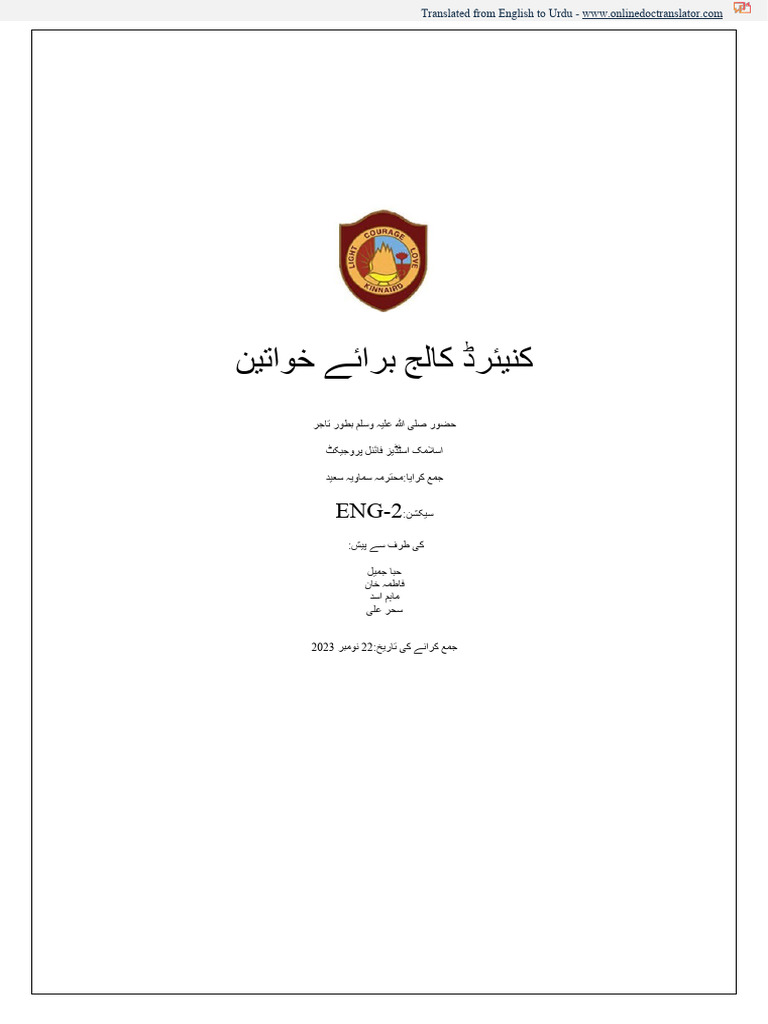 Islamic Studies Project (1) .En - Ur | PDF