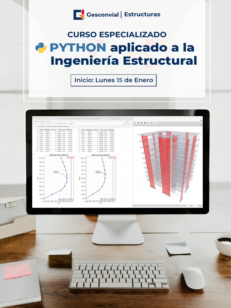 Temario - Phyton Aplicado A La Ingeniería Estructural | PDF | Informática | Software