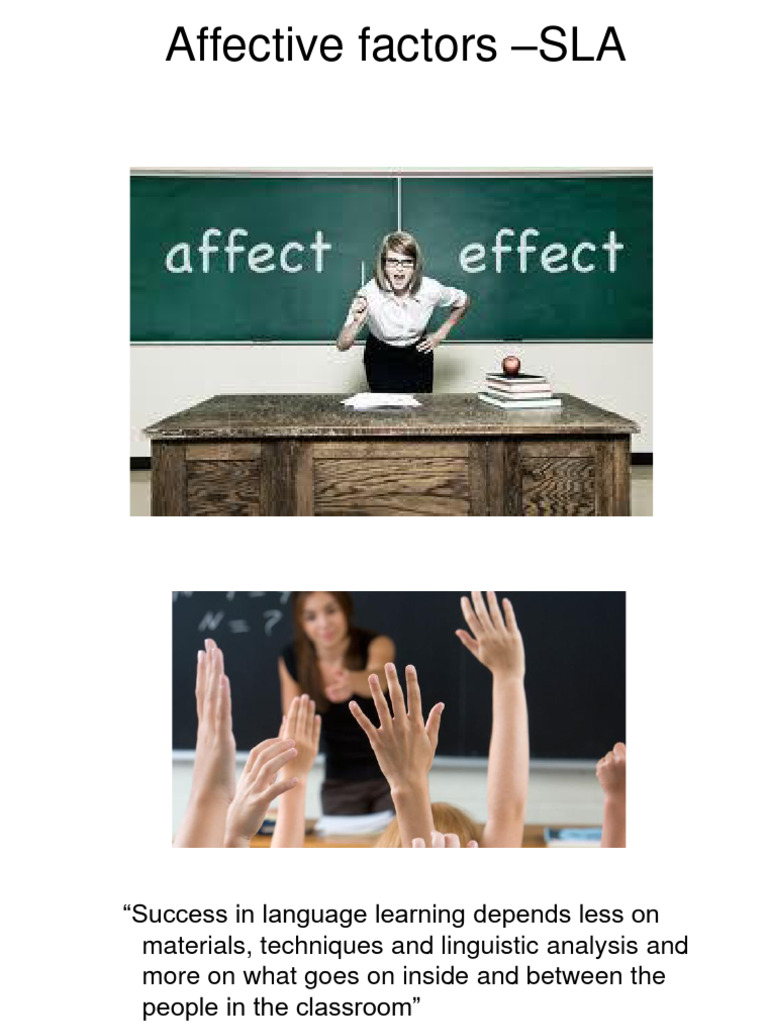 Affective elements-SLA 1 | PDF | Second Language | Motivational