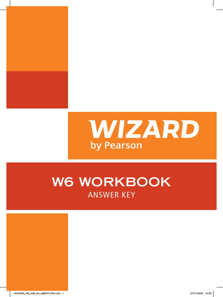 w6 WB Answer Key | PDF | Menu | Grandparent