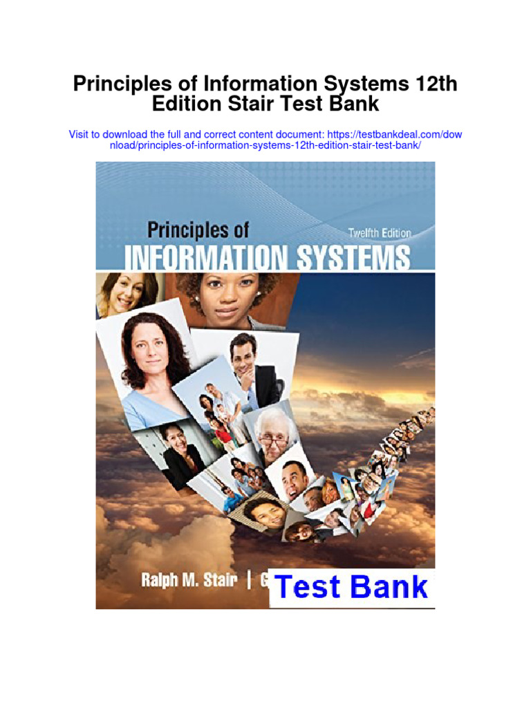 Instant Download Principles of Information Systems 12th Edition Stair ...