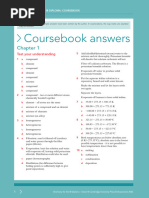 Igcse Chemistry 5ed TR Coursebook Answers | PDF