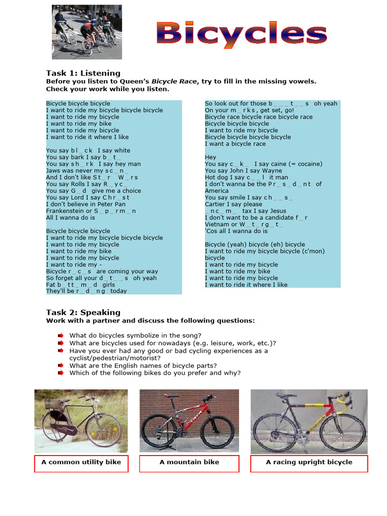 bicycles | PDF | Sustainable Transport | Outdoor Recreation