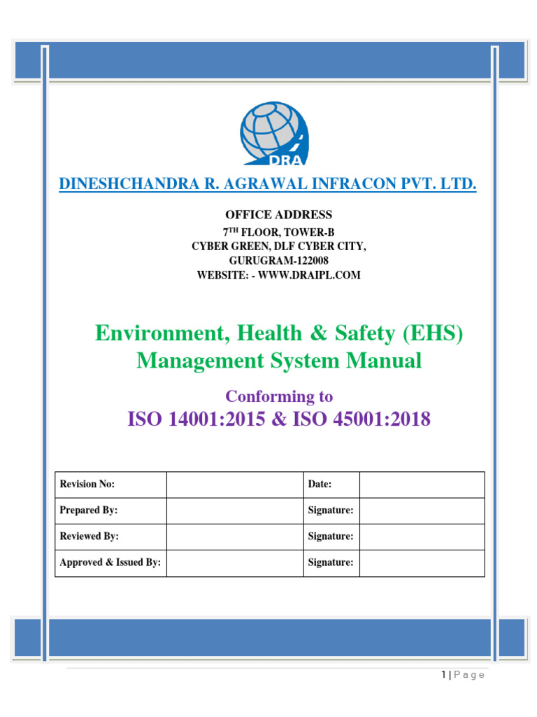 Safety Manual - DRAIPL-16!12!23. | PDF | Occupational Safety And Health ...