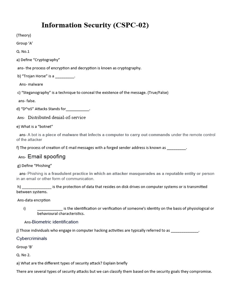 Information Security | PDF | Public Key Cryptography | Key (Cryptography)