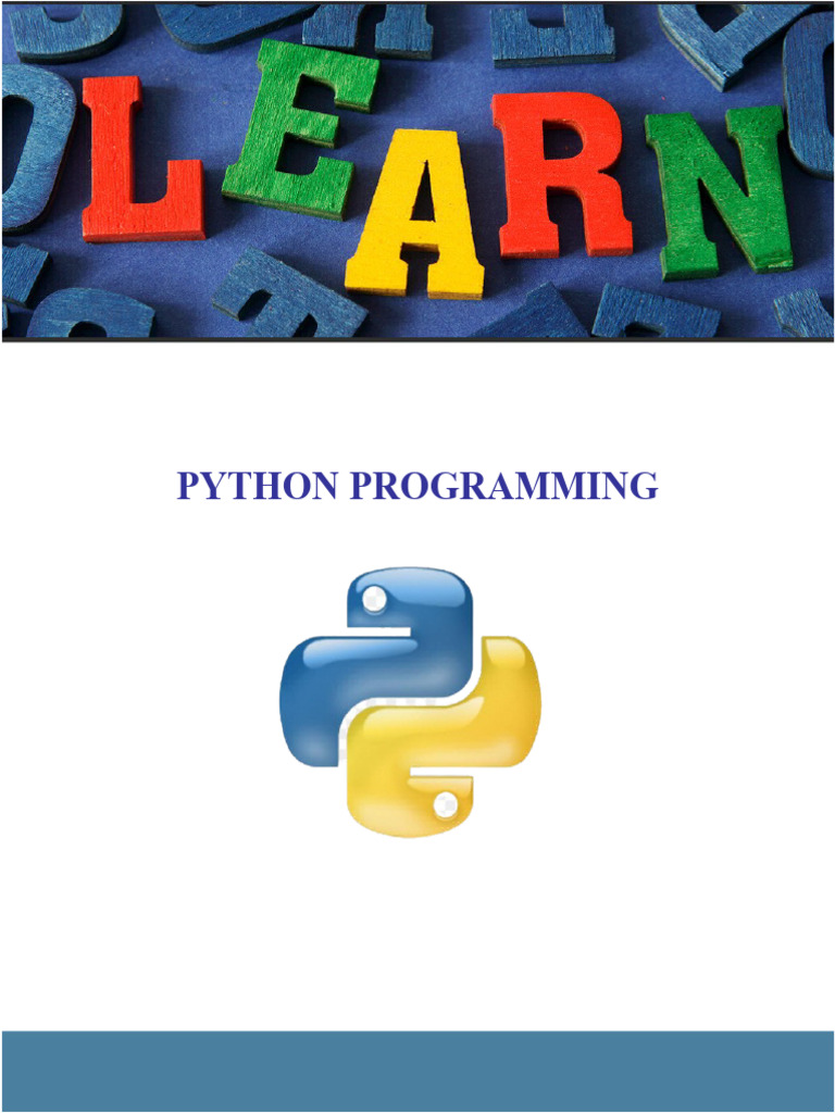 Python Lec 1 Introduction Pdf Python Programming Language Computer Programming 5226