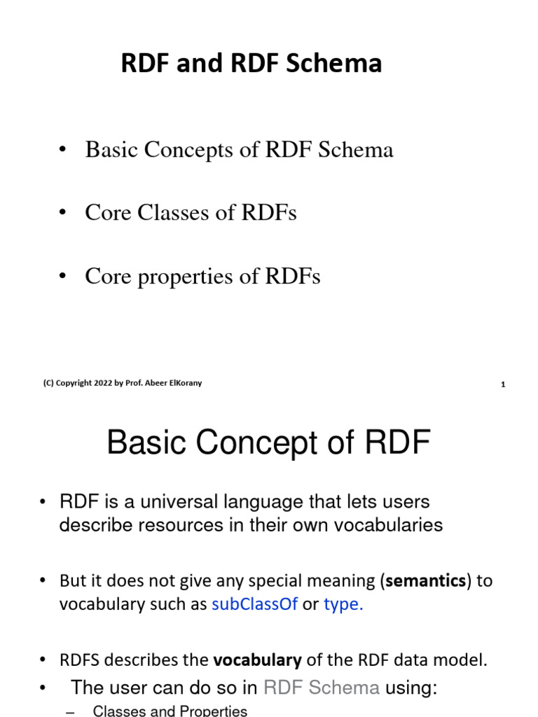 Week9 Rdf Scheme Final Pdf Resource Description Framework Class Computer Programming