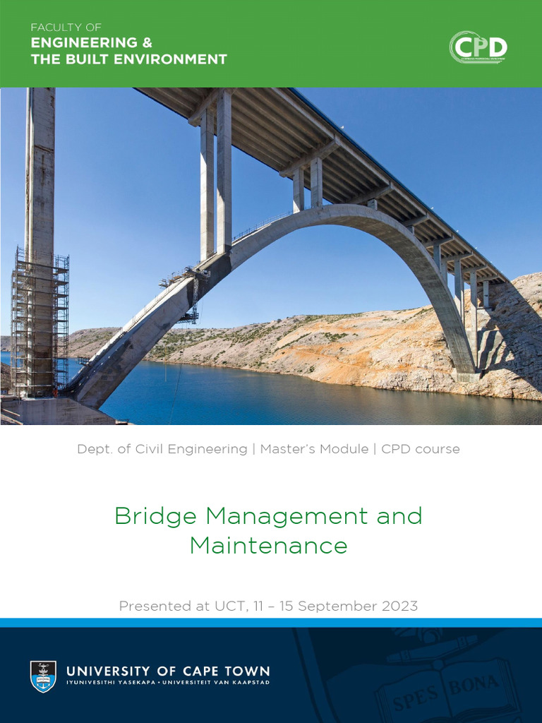 Uct Ebe CPD Course Bridge Management and Maintenance 2023 Upd | PDF ...