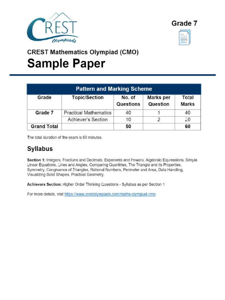 Sample Test | PDF