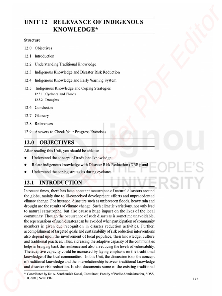 Indigenous Knowledge | PDF