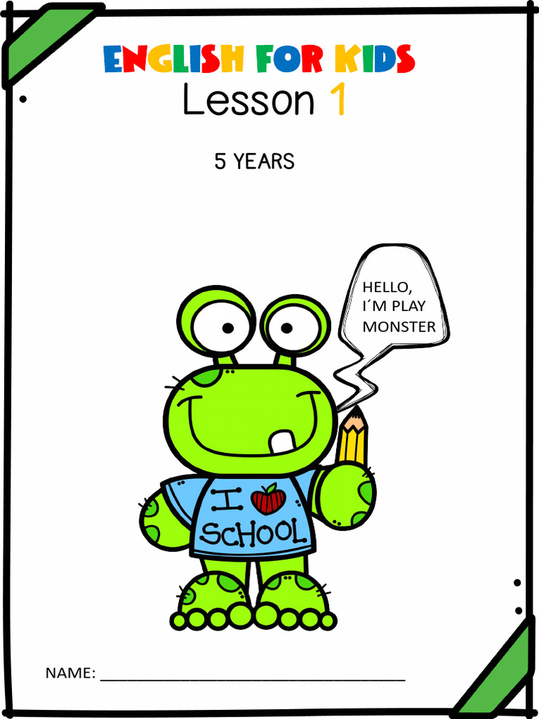 Fichas de Inglés para Niños de 5 Años | PDF | Comunicación humana ...