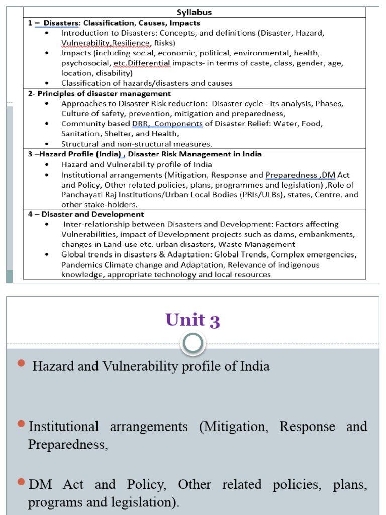 Vulnerability Profile Of India And Dm Act Download Free Pdf